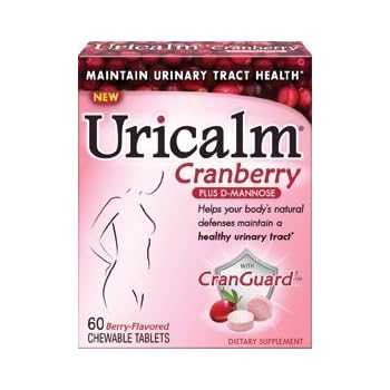Amazon.com : Uricalm Cranberry Plus D-Mannose, Berry, 60 Chewable ...