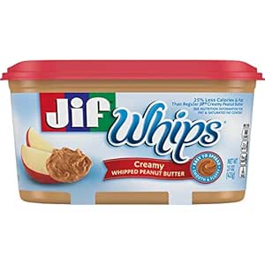 Amazon.com : Jif Whips Whipped Peanut Butter Spread, 15 Ounces, Smooth ...
