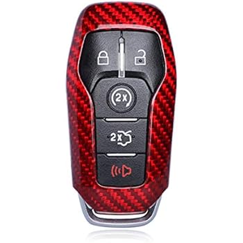 Amazon.com: Carbon Fiber Key Fob Cover for Ford Mustang Key Fob 5 ...