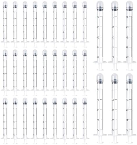 Dizzily 40 Pack Disposable l Cream Applicators, Lube Injector Syringes ...