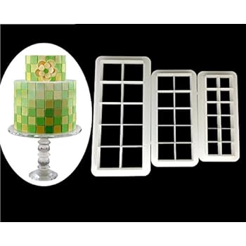 Amazon.com: Mity Rain Square Cookie Cutter - Geometric Multicutter ...