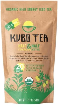 Kubo Tea, Organic High Energy Ice Tea, High Caffeine Blend, 20 Servings ...