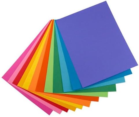 Hygloss Products Bright Paper, 11″ x 17″, 12 Assorted Colors, 96 Sheets ...