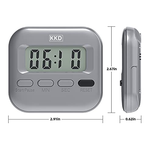 Digital Kitchen Timer Clear Digits With Minutes And Seconds Button