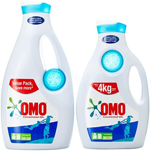 Omo Automatic Laundry Detergent Liquid 2.7L + Omo Automatic Laundry ...