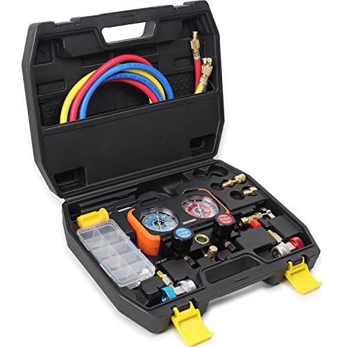 BACOENG AC Gauges, AC Manifold Gauge Set for R134A R410A R404A and R22 ...