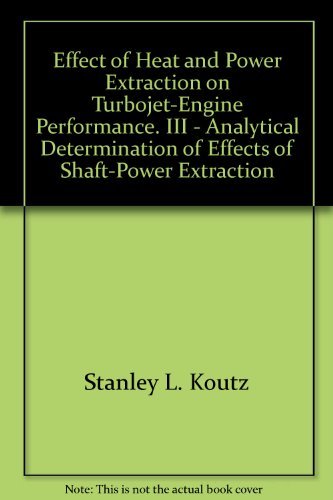 Buy Effect of Heat and Power Extraction on Turbojet-Engine Performance ...