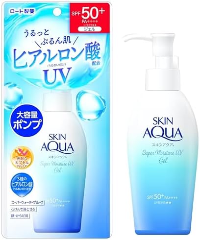 Skin Aqua UV Super Moisture Gel High-capacity pump type Sunscreen ...