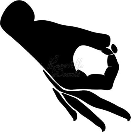 Amazon.com: Circle Punch Hand Game Vinyl Decal Sticker for Home Office ...