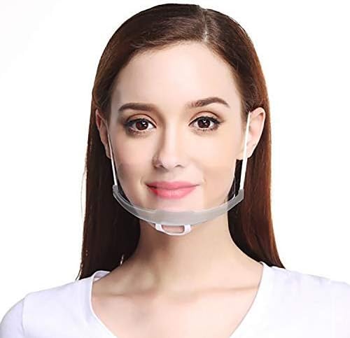20 x Visor for Mouth and Nose PVC Plastic Mouth Shield Anti-Fog ...