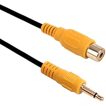 Amazon.com: Yeworth Gold Plated 3.5mm 1/8 inch Mono Male Plug to RCA ...