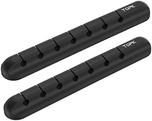TOPK Cable Clips Holder 2 Pack Desktop Cable Management System Cable ...