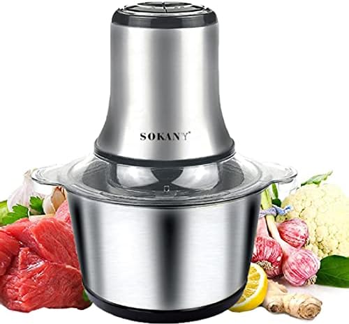 SOKANY 800W Meat Grinder Electric, Food Processor 3L Stainless Steel ...