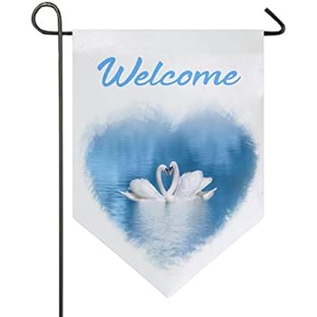 Amazon.com : Toland Home Garden Swan Welcome 28 x 40 Inch Decorative ...