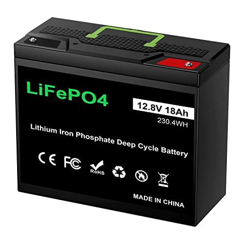JITA 12V 18Ah Lithium Battery, LiFePo4 Deep Cycle Battery, 2000+ Cycles ...