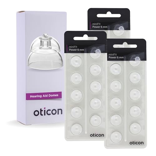 Oticon MiniFit Power (6mm - Small) 30 Domes, Genuine OEM Denmark ...