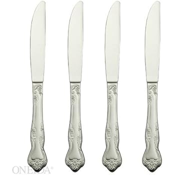 Amazon.com | Oneida Flatware Azalea Dinner Knives Set Of 4: Flatware Sets