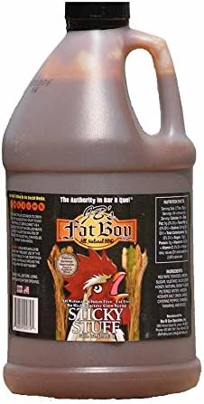 Fat Boy Natural BBQ Sticky Stuff BBQ Sauce, 1/2 gallon | Pricepulse