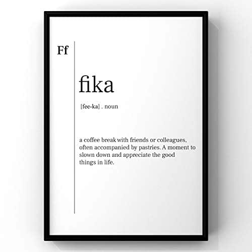 Amazon.com: Fika Definition Print,Fika Definition,Fika,Fika Print,Fika ...