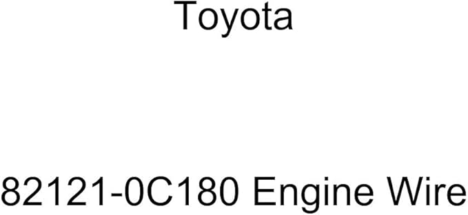 Amazon.com: Genuine Toyota 82121-0C180 Engine Wire: Automotive