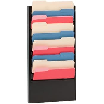 Amazon.com : Steel Medical Chart Hanging Wall File Holder, 10 Pockets ...