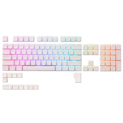 LTC LavaCaps PBT Double Shot 117-Key Pudding Keycaps Set, Translucent ...