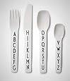 Amazon.com : Design Letters - Melamine Alphabet Deep Plate - 17 cm x 3 ...