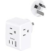 Amazon.com: 2 Pack Australia New Zealand Power Plug Adapter, Australia ...