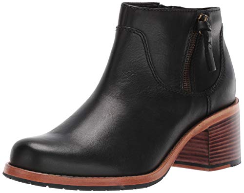 Clarks Women's Clarkdale Dawn Ankle Boot, Black Leather, 050 M US ...