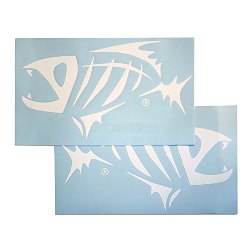 G. Loomis G.Loomis Skeleton Fish Boat Decal Set White