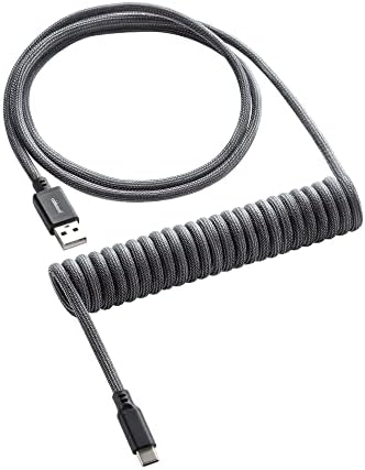 CableMod Classic Coiled Keyboard Cable (Carbon Grey, USB A to USB Type C, 150cm) price in Saudi ...