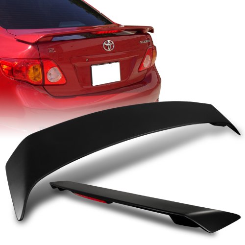 2009-2011 Toyota Corolla Rear Trunk ABS Plastic Spoiler Wing w/LED ...