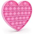 Amazon.com: Pink Heart Pop Bubble Push Fidget Sensory Toy with ...