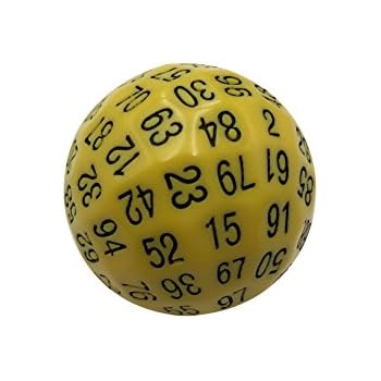 Amazon.com: Bescon Polyhedral Dice 100 Sides Dice, D100 die, 100 Sided ...