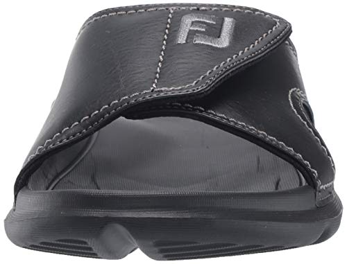 FOOTJOY MENS GOLF SHOES FJ SLIDES US 10 BLACK SANDAL SYNTHETIC LEATHER ...