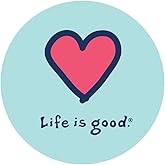 Amazon.com: Life is Good Daisy Vintage 4" Circle Sticker, Happy Pink ...