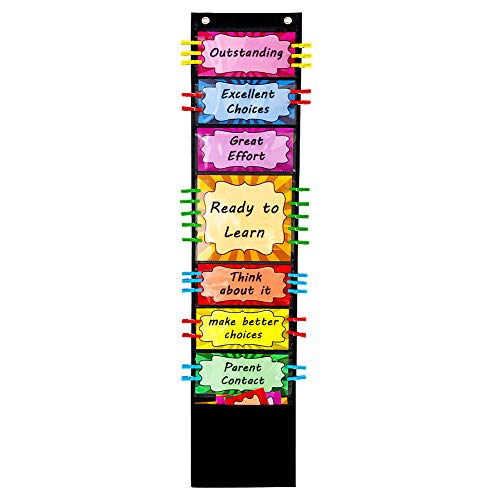 VNOM Student Behavior Clip Chart for Classroom Management Kids Reward ...