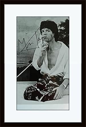 Framed Mick Jagger Authentic Autograph with Certificate of Authenticity ...