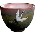 Amazon.com | HonHeam Japanese Ceramic Teacup, Crane Pattern Porcelain Handmade Teacup, Chinese ...