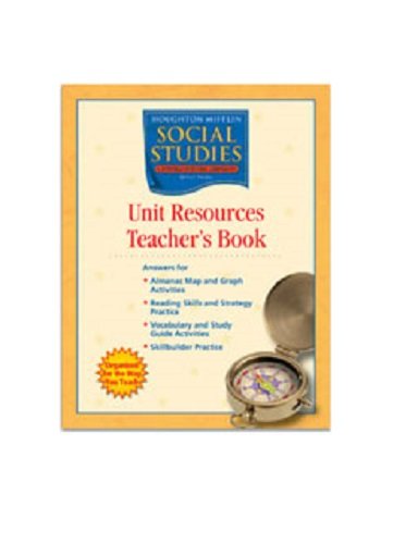 Amazon.com: Houghton Mifflin Social Studies: Unit Resources Teacher's ...