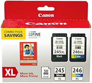 Amazon.com: CNM8278B005 - Canon 8278B005 PG-245XL/CL-246XL Ink amp; Paper Combo Pack : Office ...