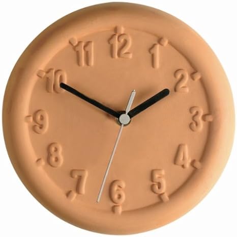 Terracotta 20cm Garden Clock: Amazon.co.uk: Kitchen & Home