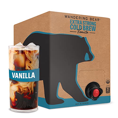 Wandering Bear Organic Vanilla Cold Brew Coffee On Tap, 128 fl oz (1 ...
