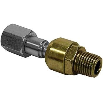 Tru-Flate 21-607 1/4" NPT Male Fitting x 1/4 NPT Female Fitting Air ...