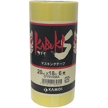 Amazon.com: KAMOI Masking Tape Kabuki-S" (15mmx18M) 8 Rolls (Japan Import): Office Products