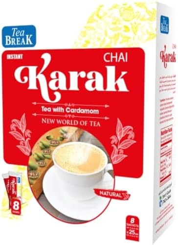 Tea Break Instant Karak Chai, 25 gm (Pack of 8) price in Saudi Arabia ...