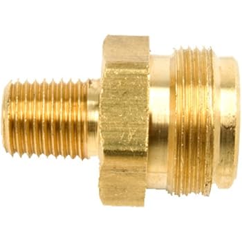 Onlyfire 5042 QCC1 ACME Nut Propane Gas Fitting Adapter with 1/4 Inch Male Pipe Thread, Brass ...