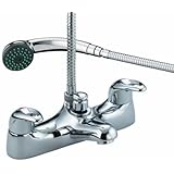 Bristan OMEGA Bathroom Basin Taps in Chrome & Gold with Ceramic Disc ...