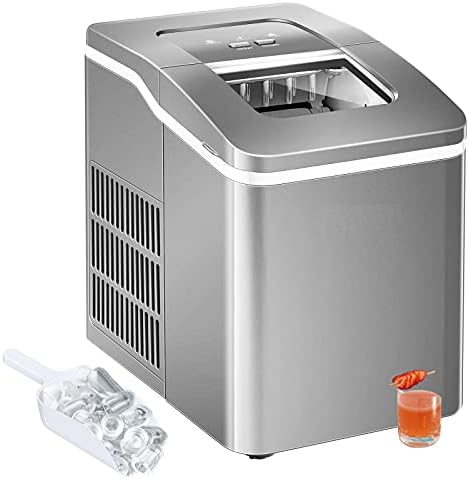 MAT EXPERT Countertop Ice Maker Machine, 26LBS/24H, 9 Cubes in 8 Min ...
