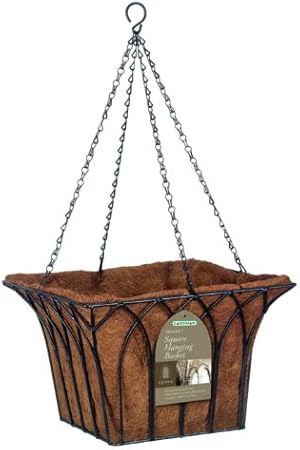 Gardman 14-inch Gothic Square Hanging Basket: Amazon.co.uk: Garden ...